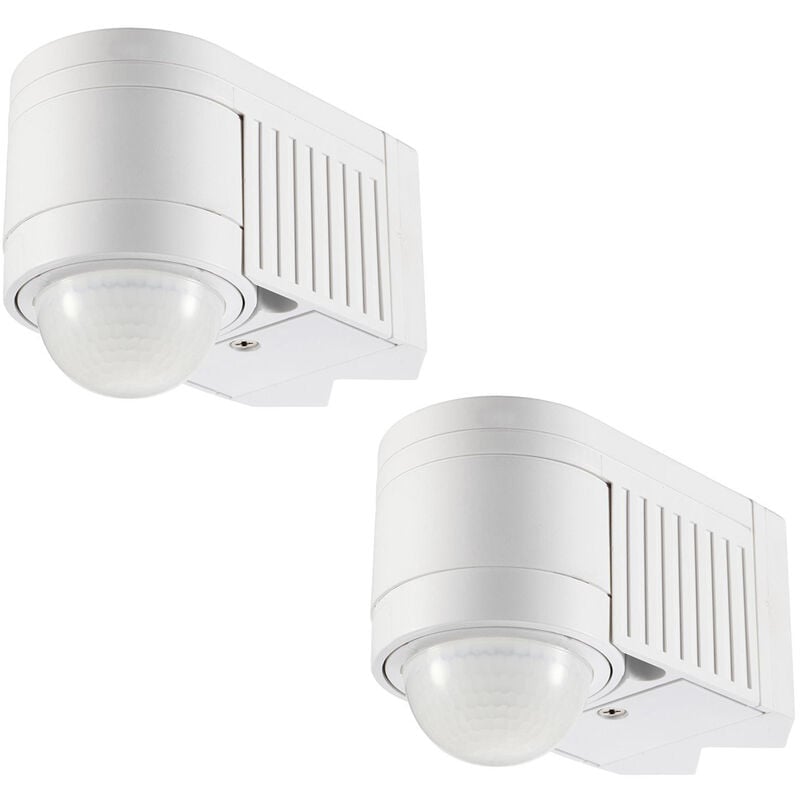 Litecraft Luton 360° Motion Sensor Outdoor Corner Mount Fitting White ...