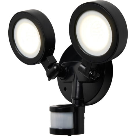 Litecraft Arneb Floodlight Outdoor LED 2 Light With PIR Motion Sensor ...
