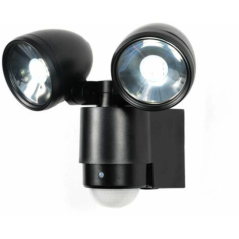 Litecraft Sirocco Spotlight Outdoor LED 2 Light Fitting With PIR Sensor ...