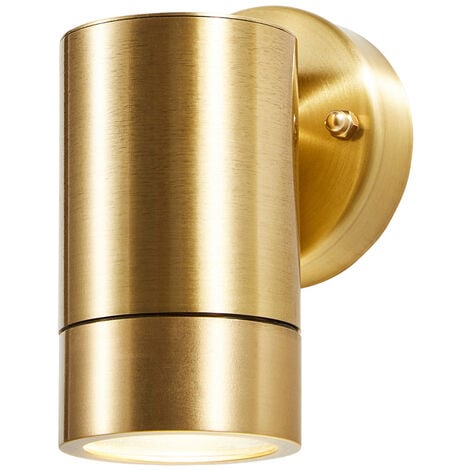 Litecraft Talon Wall Light Outdoor Up or Down IP54 Fitting - Brass