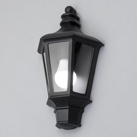 Litecraft Perry Wall Light Outdoor Half Lantern Traditional IP44 ...