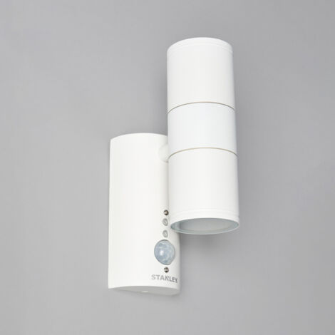 Stanley Neda Wall Light Outdoor Up & Down Fitting With PIR Motion ...