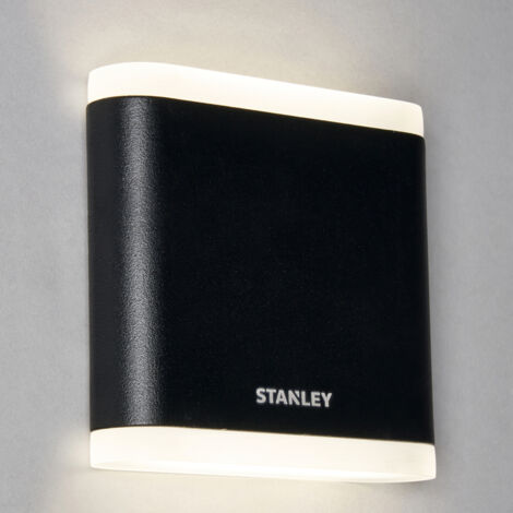 Stanley Moselle Up Down LED Outdoor Wall Light in Black Litecraft