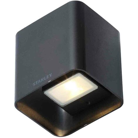 Stanley Tronto LED Up Down Square Wall Light In Black Outdoor Lighting ...
