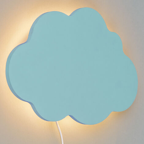Litecraft Glow Cloud Wall Light Integrated LED Children's Lighting - Blue