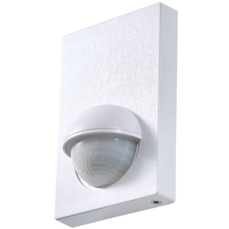 Litecraft PIR Motion Sensor IP44 Security Wall Panel Fitting - Brushed ...