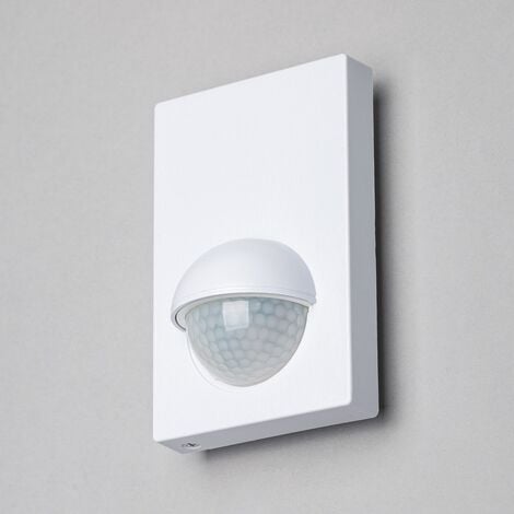 Litecraft PIR Motion Sensor IP44 Security Wall Panel Fitting - Brushed ...