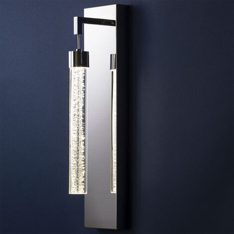 Visconte Barbarella Wall Light LED Fitting With Tubular Glass Shade ...