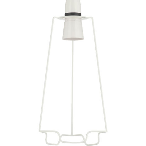 Litecraft Light Shade Carrier 9 Inch Easy Fit Lampshade Fitting - White
