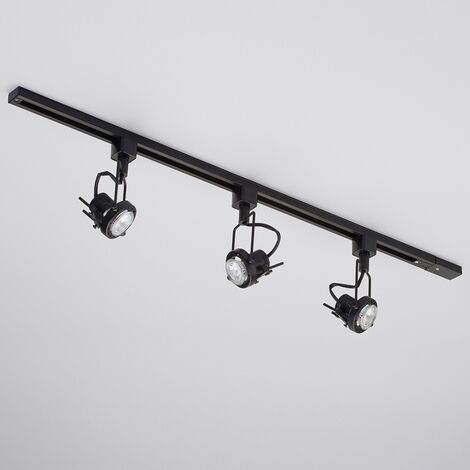 Litecraft 1M Kitchen Track Light With 3 Greenwich Fixture & LED Bulb ...