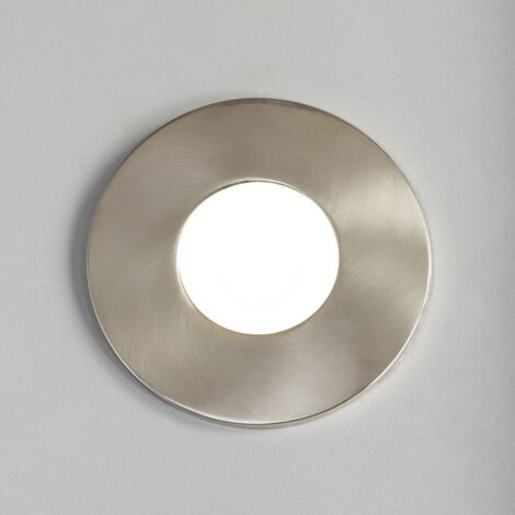 Litecraft Recessed Downlight Fire Rated Fixed Spotlight in Satin Chrome ...