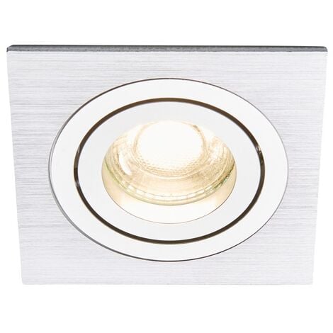 Litecraft Evra Recessed Downlight Square Tiltable Ceiling Spotlight ...