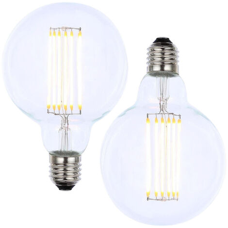 Litecraft Light Bulb E27 Edison Screw Cap 6 Watt Filament Globe LED in ...