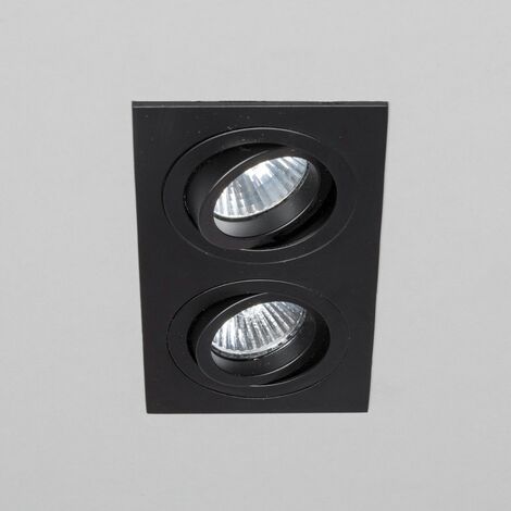 Litecraft Evra Recessed Downlight Rectangular Tiltable Double Spotlight ...