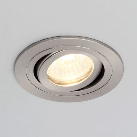 Litecraft Recessed Downlights Tiltable Circular Spotlights in Satin ...