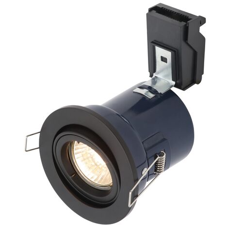 Litecraft Recessed Downlight Fire Rated Tiltable Spotlight Matte Black ...