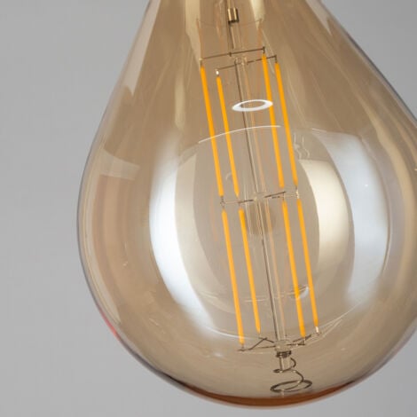 Litecraft Light Bulb E27 Edison Screw LED Filament Oversized Pear Lamp ...