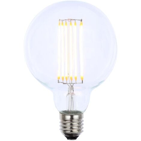 Litecraft Light Bulb E27 Edison Screw Cap 6 Watt Filament Globe LED - Clear