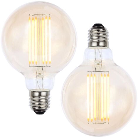 Litecraft Light Bulb E27 Edison Screw Cap 6 Watt LED Filament Globe ...