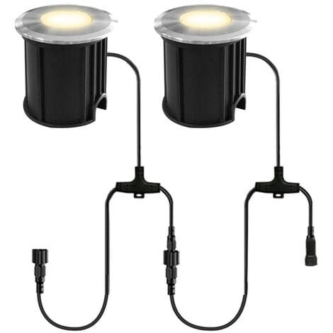 Litecraft Sitka 2 x 3 Watt LED Outdoor Recessed Deck Lighting Kit - Chrome
