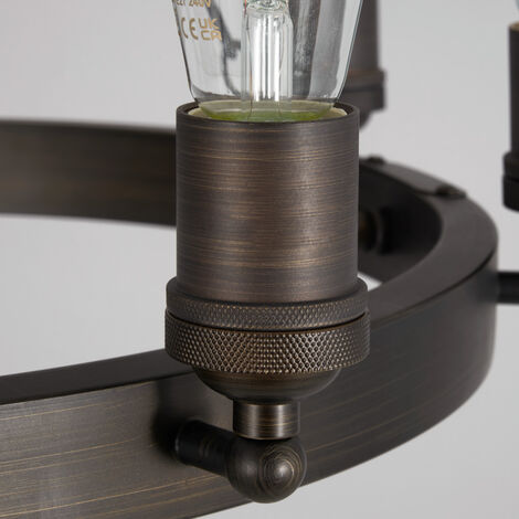 Visconte Capri Medium 86 cm Ring Ceiling Pendant Cartwheel 12 Light ...