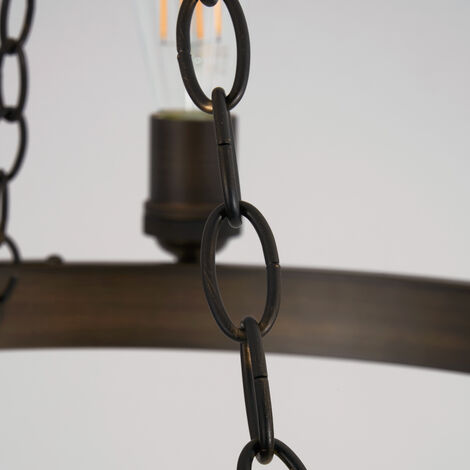Visconte Capri Medium 86 cm Ring Ceiling Pendant Cartwheel 12 Light ...