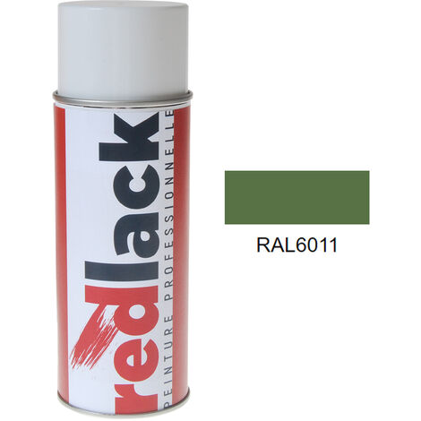 Peinture aérosol Vert réséda RAL 6011 Mat multisupport Redlack