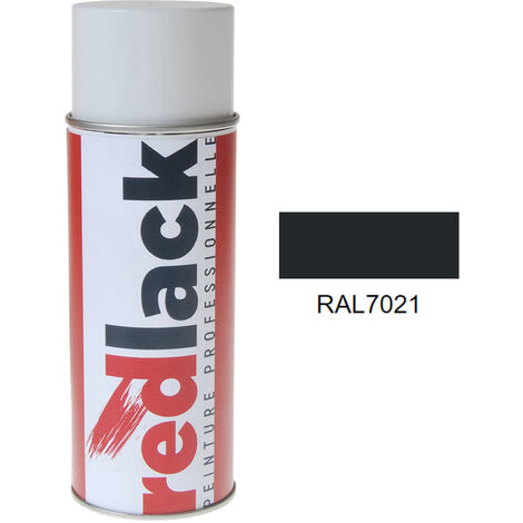 Aérosol de peinture – RAL 7021 Gris noir – Mat – multisupport – Redlack
