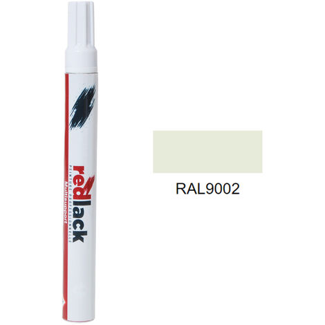 Feutre de retouche 8 ml – RAL 9002 – Blanc gris – Mat – multisupport ...