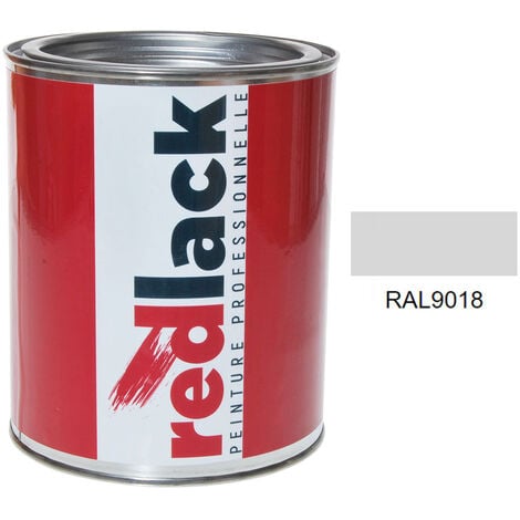 Peinture Blanc papyrus RAL 9018 Brillant multisupport 1L Redlack