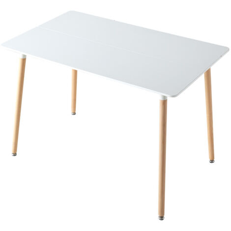 Wokaka Table à manger - Table à manger rectangulaire pour 4 à 6 ...