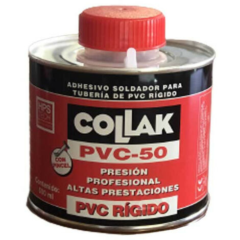 Colle Adhésive Lente PVC-50 C/Brosse 1/2L - Collak