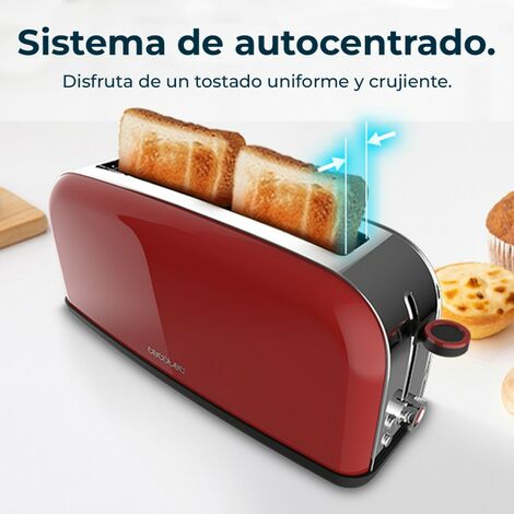Cecotec Vertikale Toaster Toastin' time 850 Red Long Lite