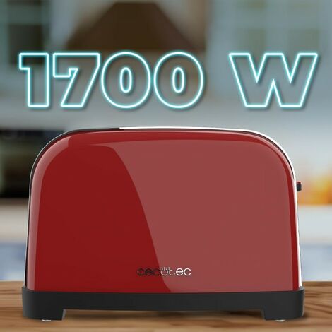 Cecotec Vertikale Toaster Toastin' time 1700 Double Red