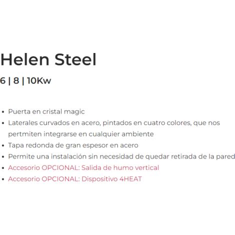 BRICOSOL ESTUFA DE PELLETS HELEN STEEL 8 NEGRO DE FERLUX