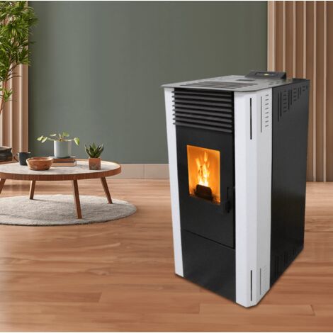 FABRICALOR ESTUFA DE PELLETS CLASSIC PLUS 15 BLANCO VENTILADA