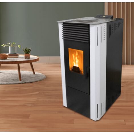 FABRICALOR ESTUFA DE PELLETS CLASSIC 15 BLANCO VENTILADA