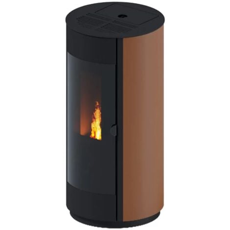 ESTUFA PELLET MONTEGAN MODELO TV9 CORTEN