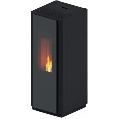 ESTUFA PELLET MONTEGAN MODELO QV11 NEGRO