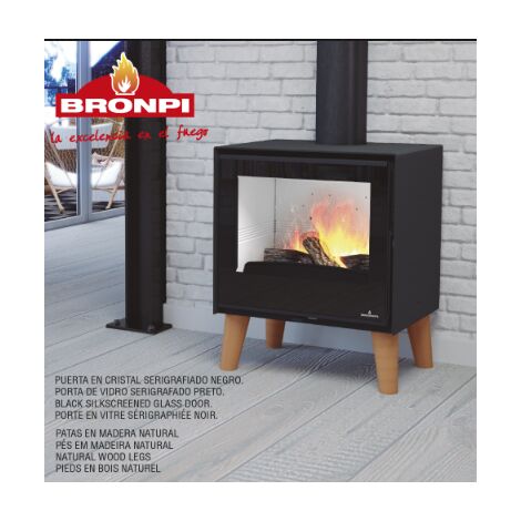 BRICOSOL ESTUFA CON INTERIOR EN FIRETEK Y CRISTAL VISION BRONPI MODELO ARUS