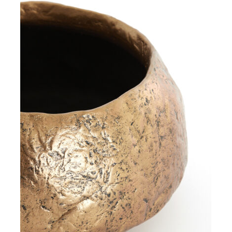 Vase TINGRI en pierre antique bronze – Ø39x21 cm
