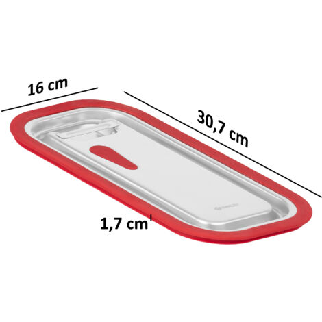 Coperchio per contenitore GN Mahlzeit con bordo in silicone per GN 1/3 ...