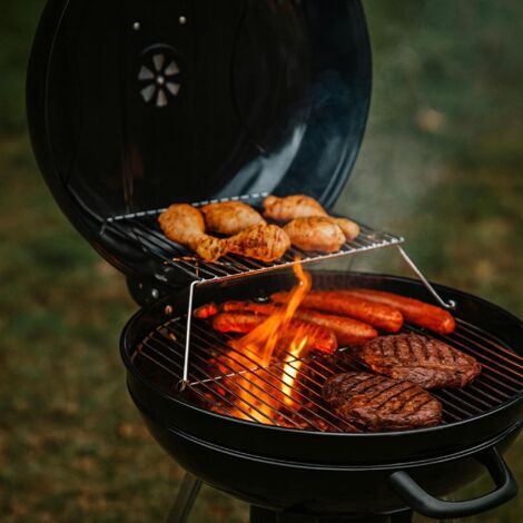 BBQ-Toro barbecue a sfera Birch 57 cm BBQ barbecue a carbone, carrello ...