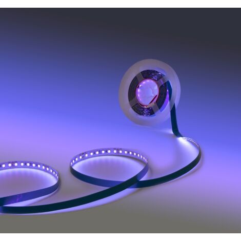 Ruban LED 24V DC - 18W/m - Ultraviolet - 10mm - IP20 - 5 mètres