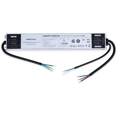 Alimentation LED dimmable DALI DT8 - 24V DC - 6,25A - 150W