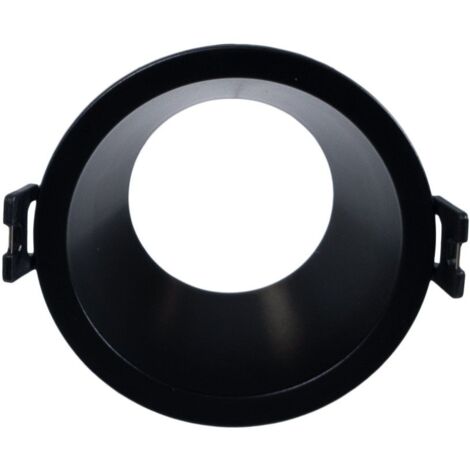 Collerette spot encastrable ronde - Faible UGR - Découpe Ø75mm - Noir