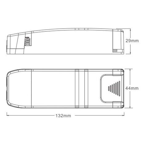 Driver LED dimmable TRIAC 43-70V-DC 250ma 20W