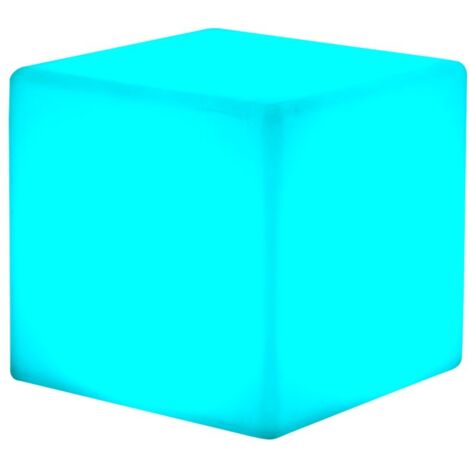 Cube lumineux LED RGBW sans fil 35cm IP65