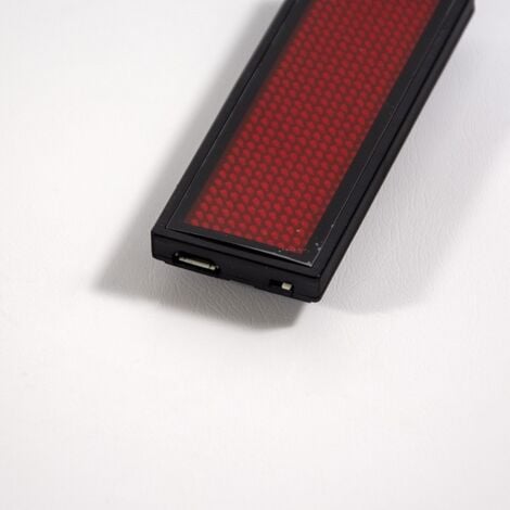 Afficheur LED portable programmable avec cadre en forme cœur - Rose