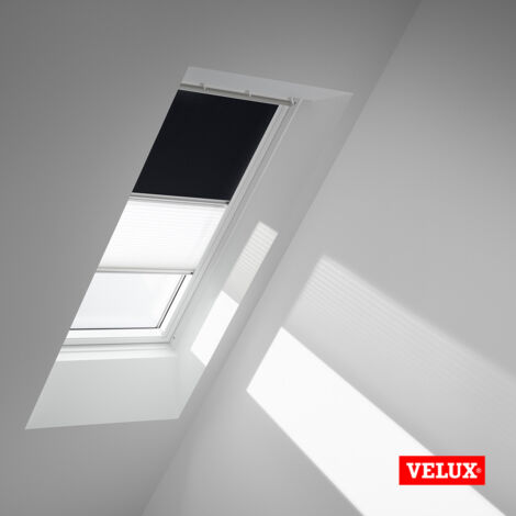 VELUX Original Store Duo Occultant et Tamisant (DFD), Cadre Blanc, C04 Noir